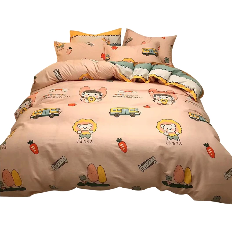 Net-red-all-cotton-four-piece-set-of-pure-cotton-sheet-quilt-cover-100 ...