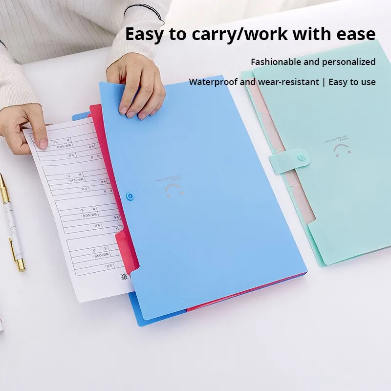 1pc-Blue-A4-File-Folder-Multi-Layer-Storage-Bag-Student-Test-Paper ...