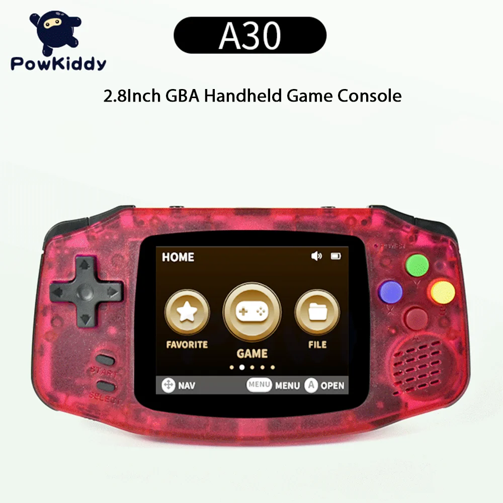 Powkiddy-A30-Retro-Handheld-Game-Console-2-8Inch-IPS-Screen-32G-5000Games-Installed-GBA-Retro ...