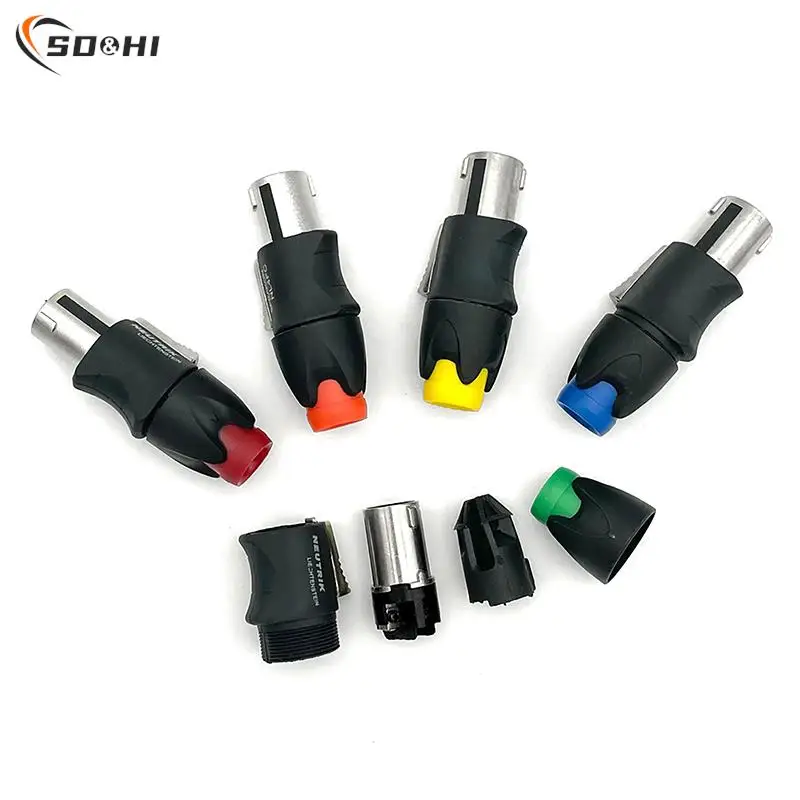 Metal-4-Pin-Ohmic-Connector-Professional-Audio-Plug-Stage-Slightly ...