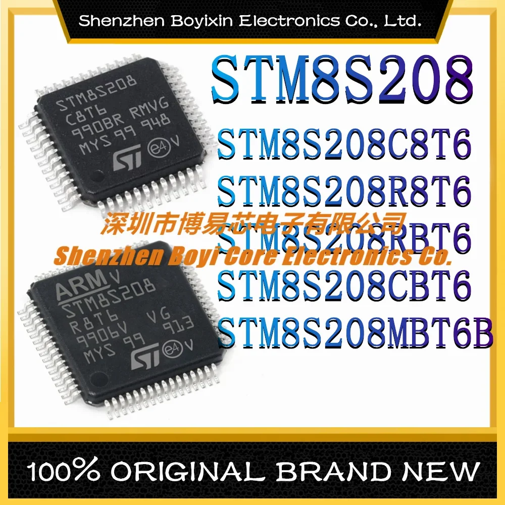 STM8S208C8T6-STM8S208R8T6-STM8S208RBT6-STM8S208CBT6-STM8S208MBT6B-STM8-24MHz-Microcontroller-MCU ...