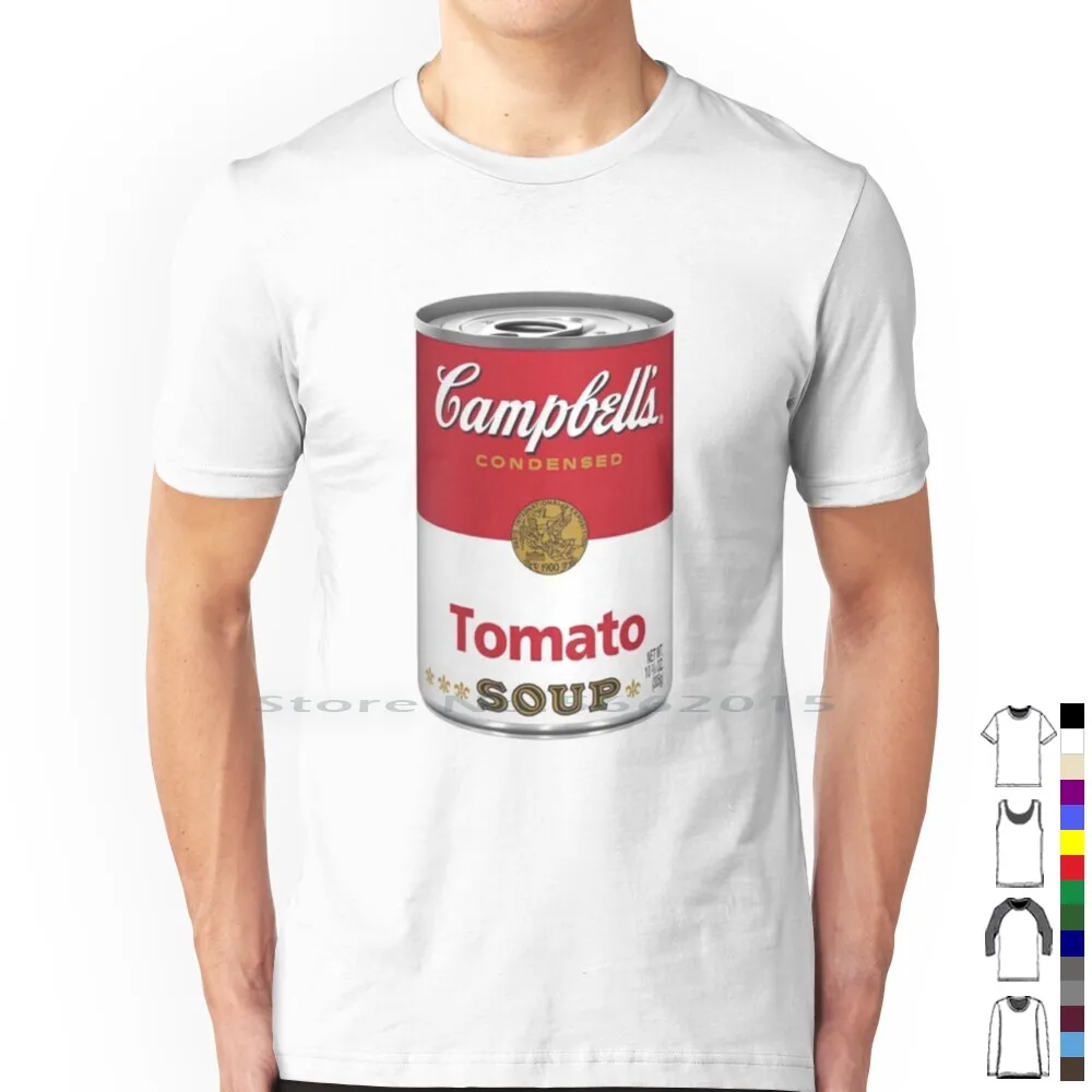 Campbell's Tomato Soup T Shirt 100% Cotton Soup Can Pop Sixties Warhol ...