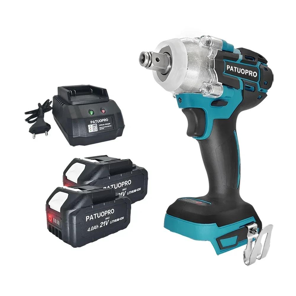 2-Speed Brushless Electric Impact Wrench 1/2 Inch 500N.m Cordless ...