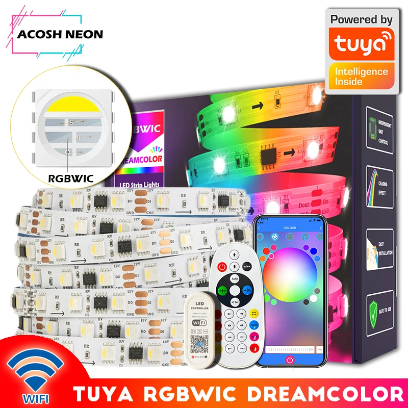 TUYA-RGBWIC-LED-Strip-Lights-4in1-5050SMD-RGBWIC-Smart-LED-Lights ...