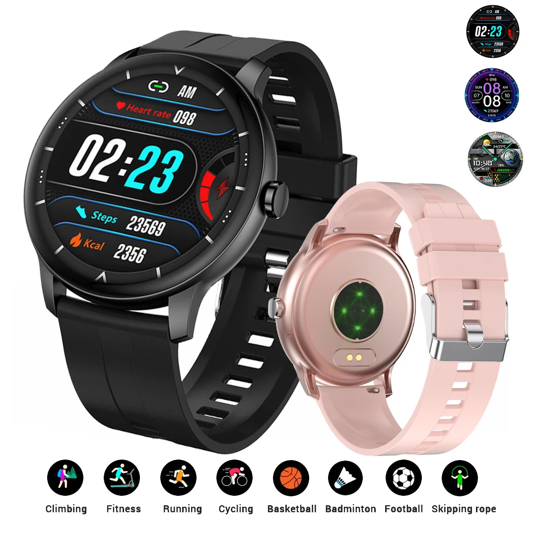 Montre intelligente étanche pour hommes et femmes, compatible avec ...
