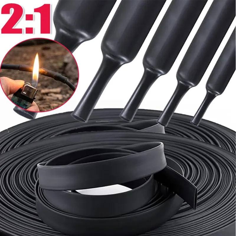 2:1 Waterproof Heat Shrink Tubing Dual Wall Adhesive Lined Tube Marine ...