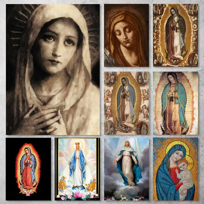 Virgin-De-Guadalupe-Virgen-Mary-POSTER-Poster-Prints-Wall-Pictures ...