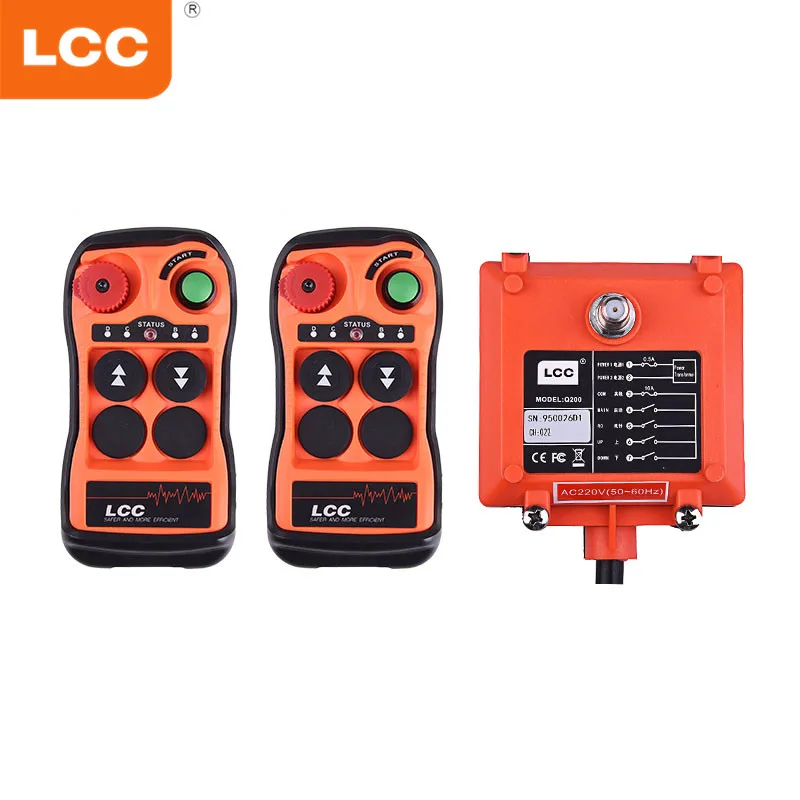 LCC-Q200-2-Buttons-Remote-Controller-For-Cranes-Lifting-IP65-Waterproof ...