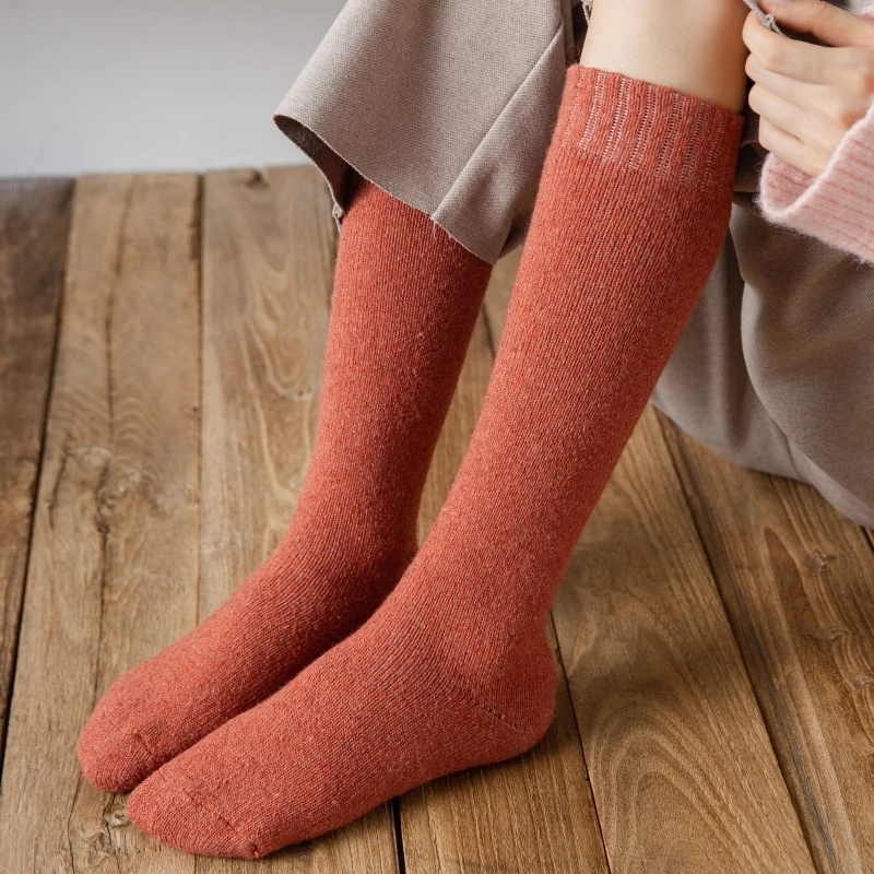 3-Pair-Winter-Women-s-Knee-High-Wool-Socks-Harajuku-Retro-Long-Women-s ...