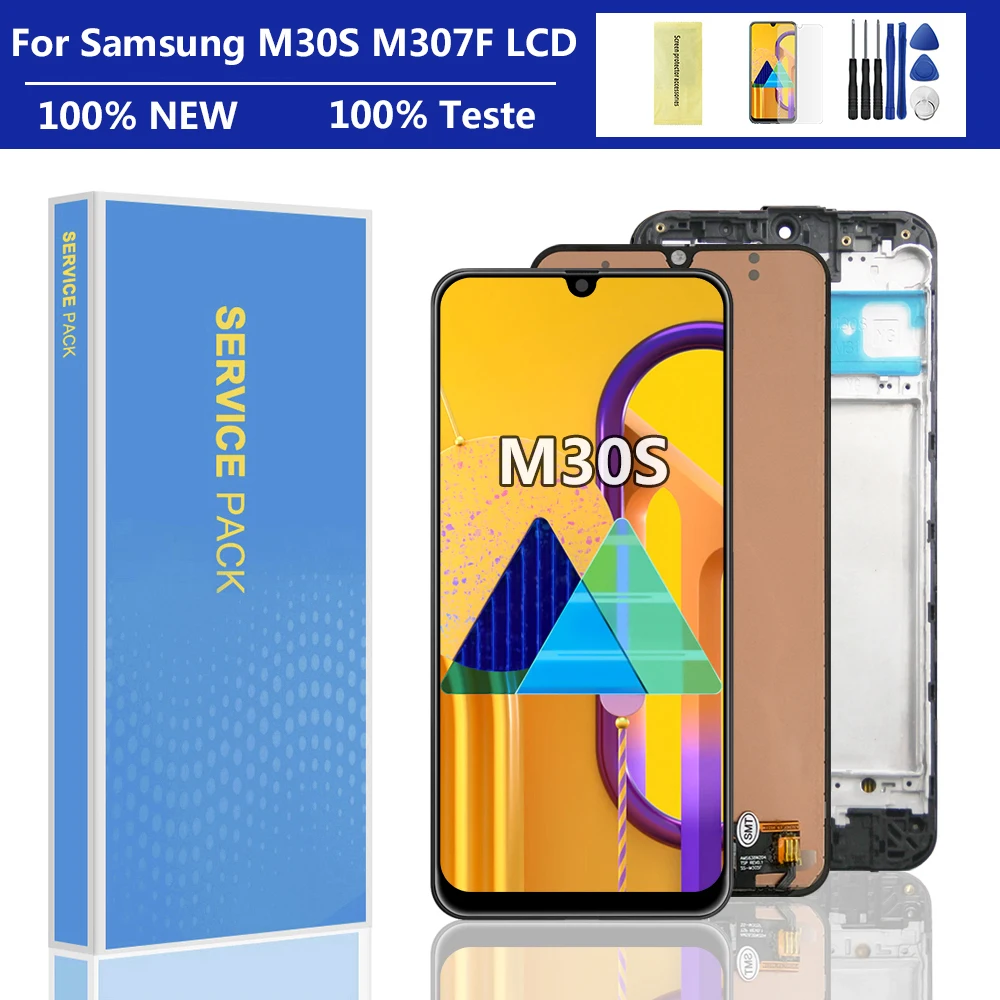 6.4 inch M30S 2019 LCD For Samsung Galaxy M30S M307 M307F LCD Display ...