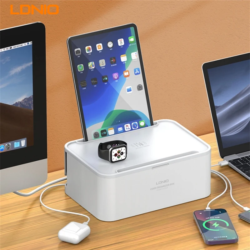 LDNIO-Us-Outlet-Power-Strip-2500w-Wireless-Usb-Power-Cords-With-20W-Pd ...