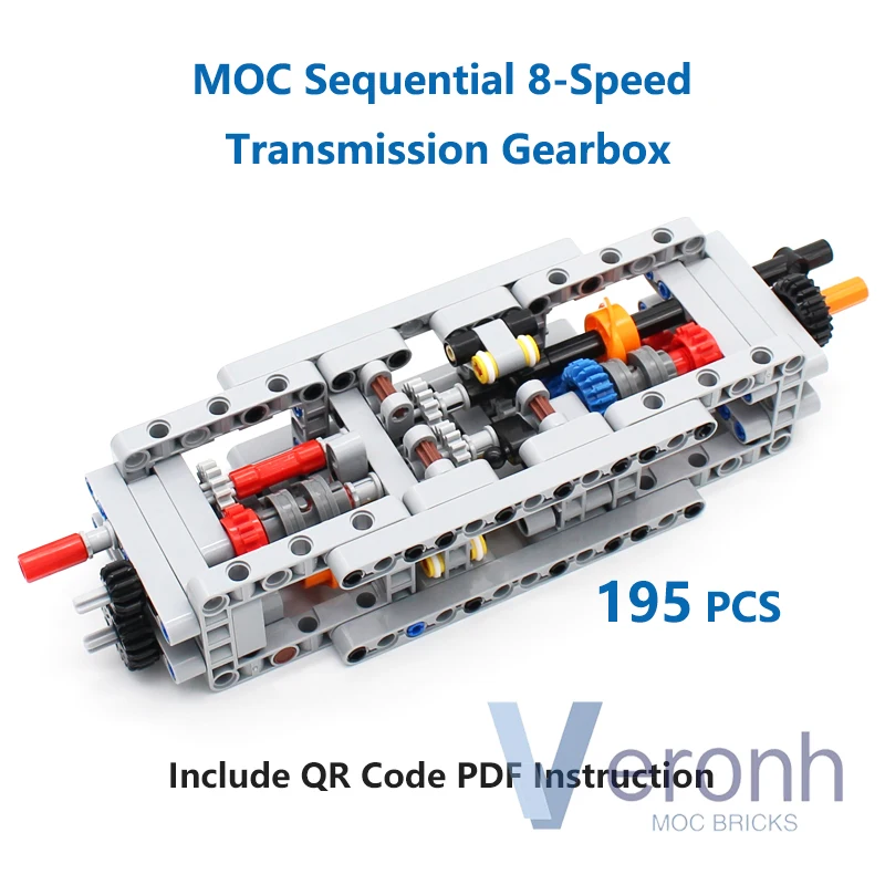 MOC-High-tech-Sequential-8-Speed-Transmission-Gearbox-Set-Building ...