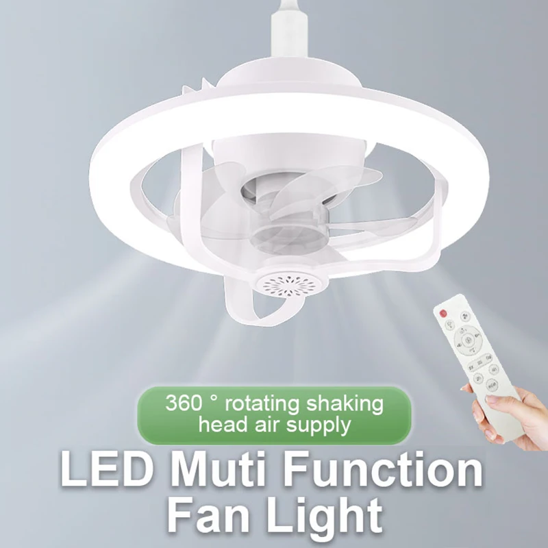 360-Rotating-E27-Ceiling-Fan-Bulb-LED-Light-with-Remote-RGB-Color ...