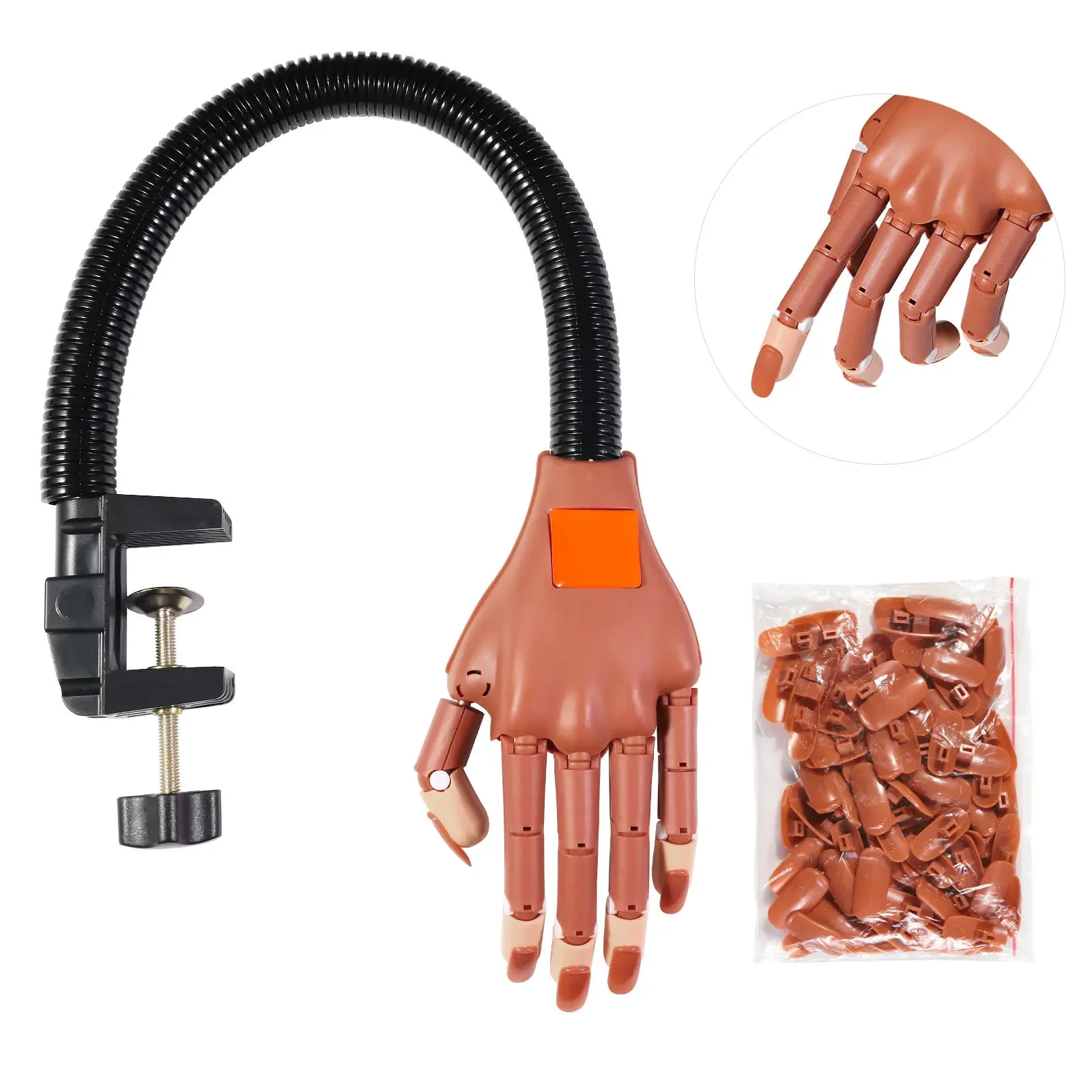 Practice-Hand-For-Acrylic-Nails-Adjustable-Flexible-Nail-Practice-Hands ...