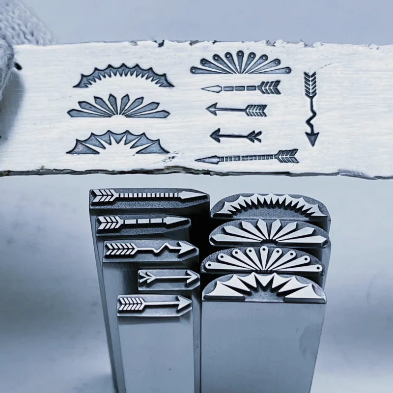 Arrow-Pattern-Metal-Stamp-Steel-Stamping-Tool-Gold-Silver-Bracelet-Ring ...