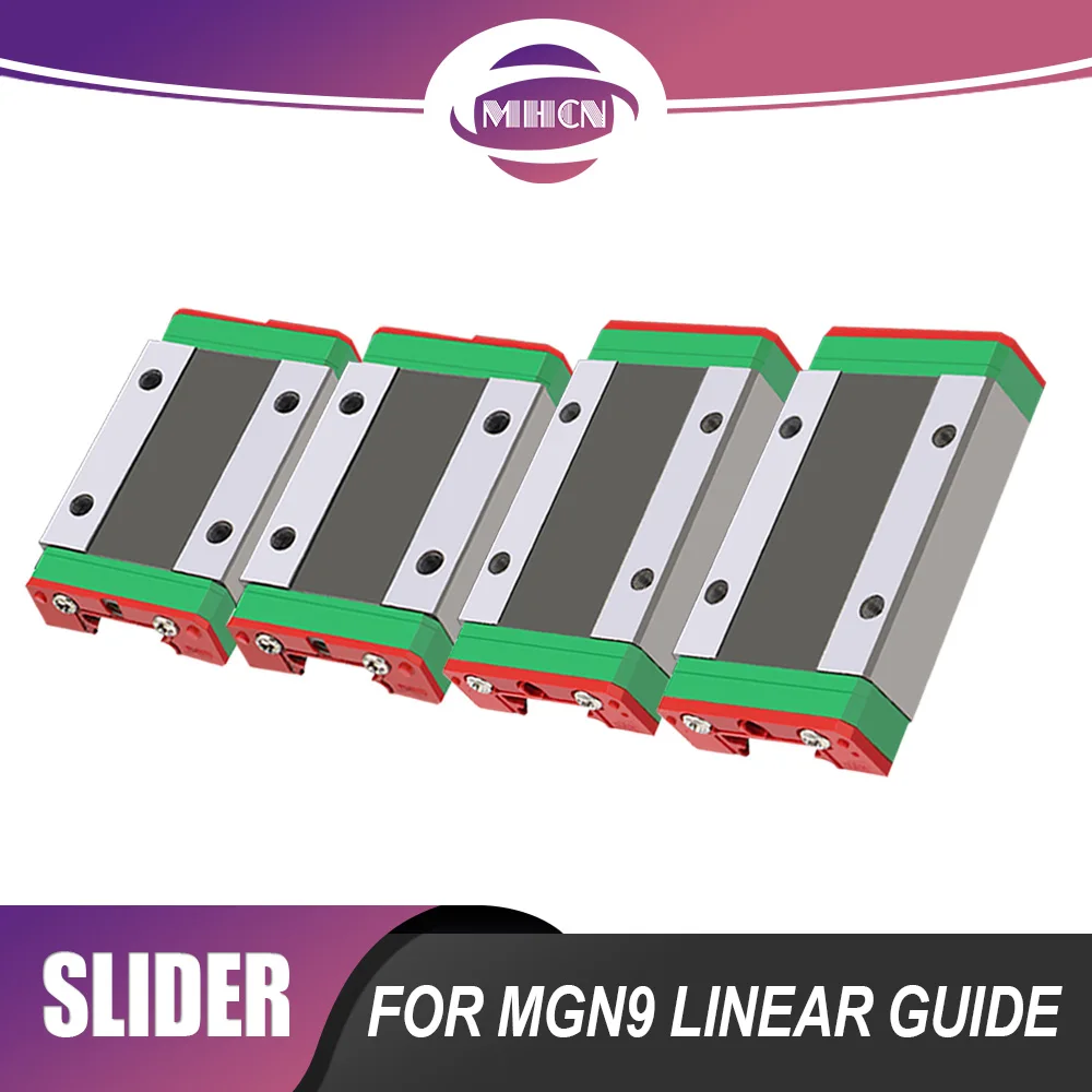 MHCN 4PCS/Set MGN9C MGN9H MGW9C MGW9H Carriage Blocks For MGNR9 MGWR9 ...