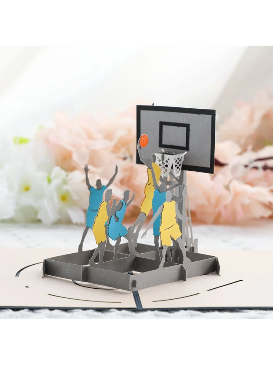 Basquete-Pop-Up-Birthday-Cards-3D-Basquete-Cart-o-Papai-Cart-o-Dia-dos ...