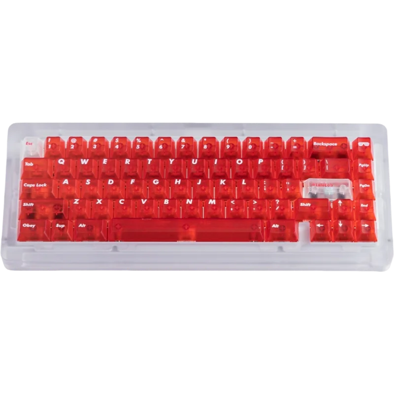 MiFuny-154-Key-Red-Transparent-Keycaps-Cherry-Original-Height-UV ...