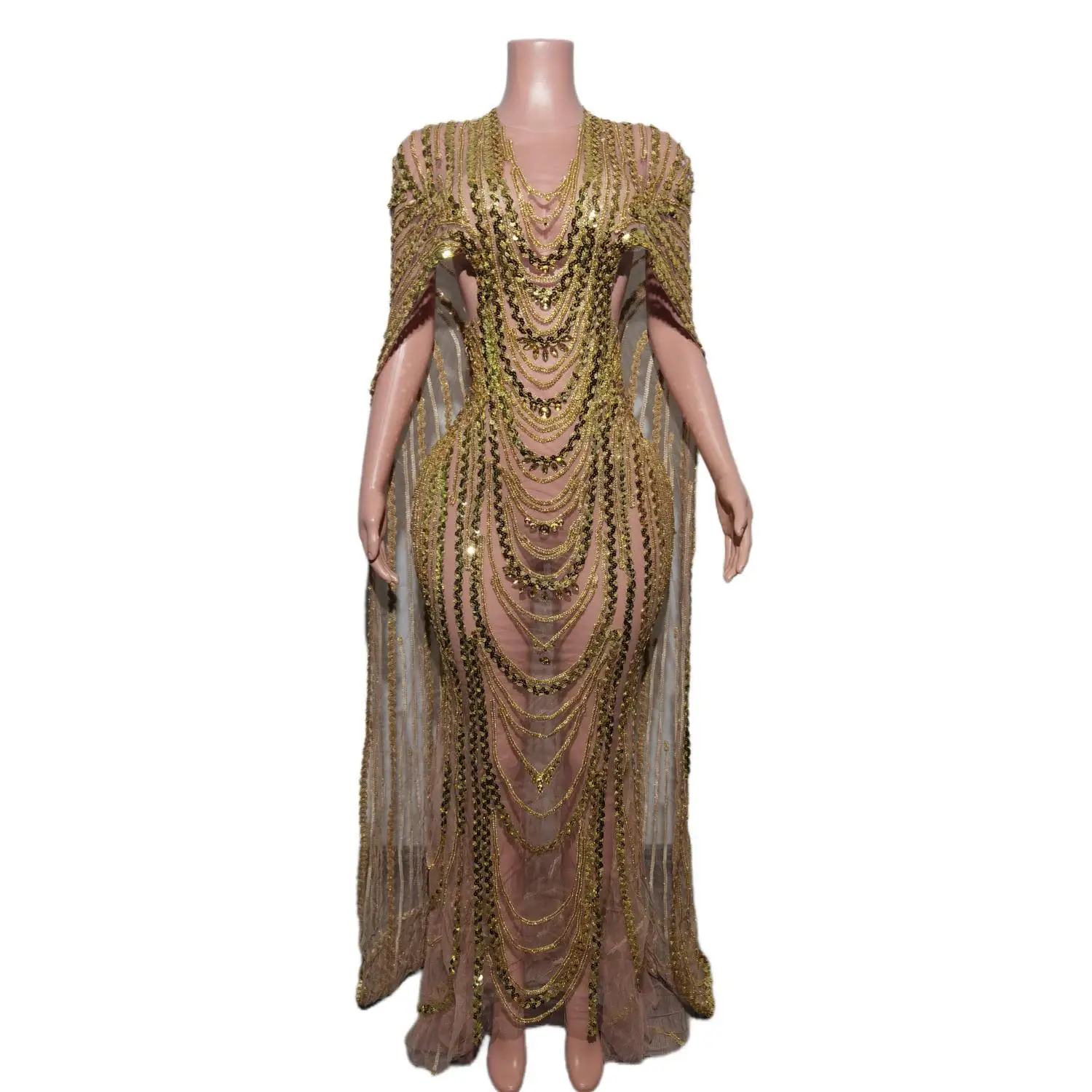 Silver-Sequins-Dress-Birthday-Party-Rhinestone-Dress-Transparent-Mesh ...