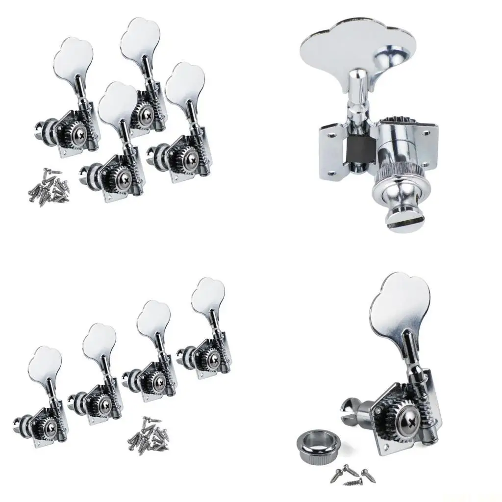 U2JB Bass Opened Machine Head Knobs Replacement for 4-string Bass Left ...