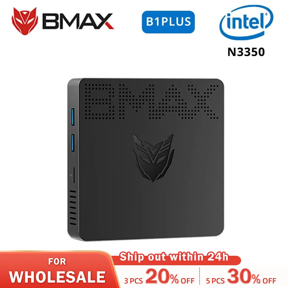 BMAX-B1-Plus-Mini-PC-Processador-Intel-Celeron-N3350-Windows-10-Pro-4K ...