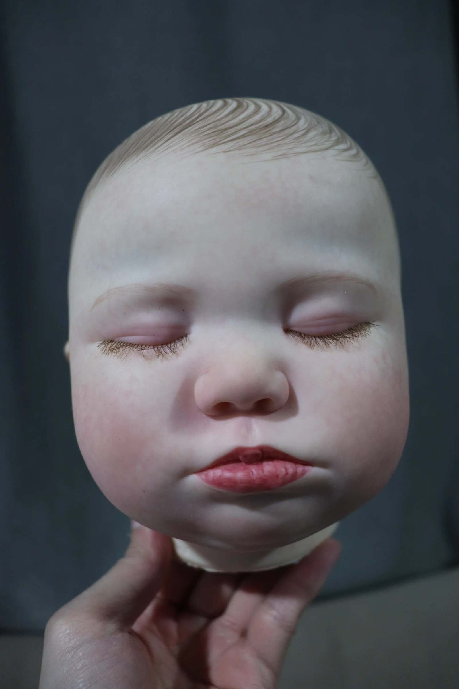 FBBD-Painted-Kits-Bebe-Reborn-June-25-Sleeping-Baby-With-Painted-Hair-3 ...