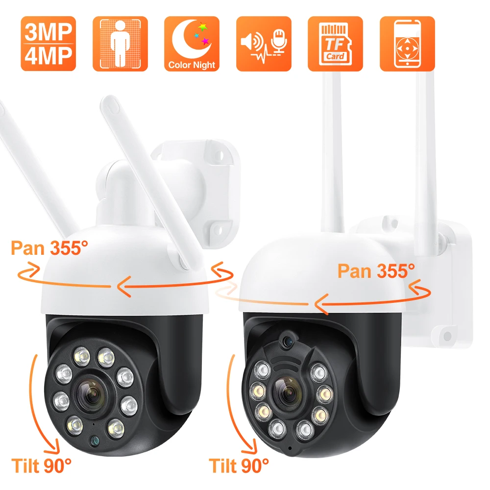 Camera Outdoor Cctv Techage | Techage Outdoor Ip Camera | Wireless ...