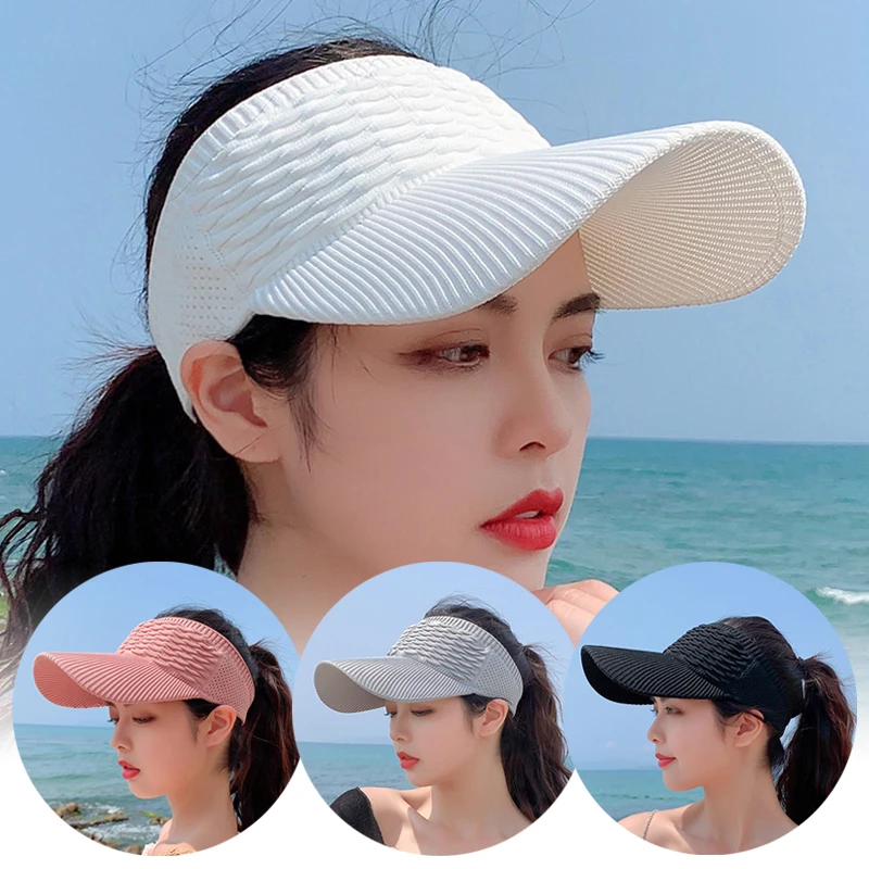 Fashion-Women-Baseball-Cap-Hollow-Out-Breathable-Empty-Top-Hat-Summer ...