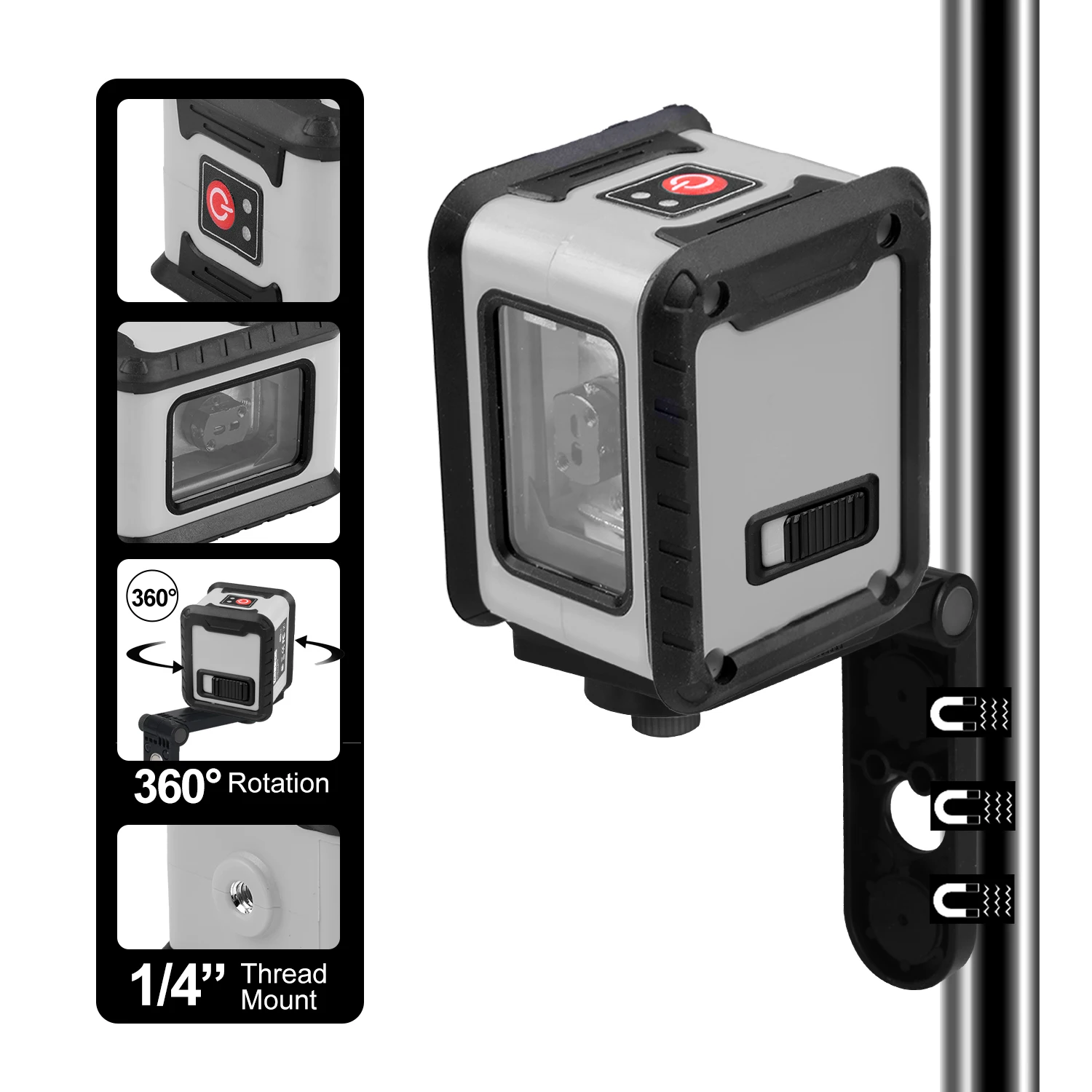 Mini-Laser-Level-Portable-2-Line-Cross-And-Horizontal-Green-Beam-Line ...