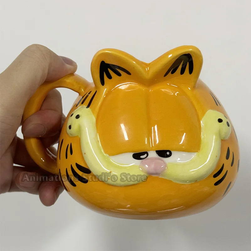 Kawaii-Orange-Garfield-Cat-Cups-Action-Figure-Toy-Cartoon-Garfield-3D ...