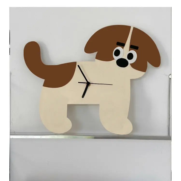 Puppy-cartoon-clocks-wall-korean-dogs-birthday-homw-decoration ...