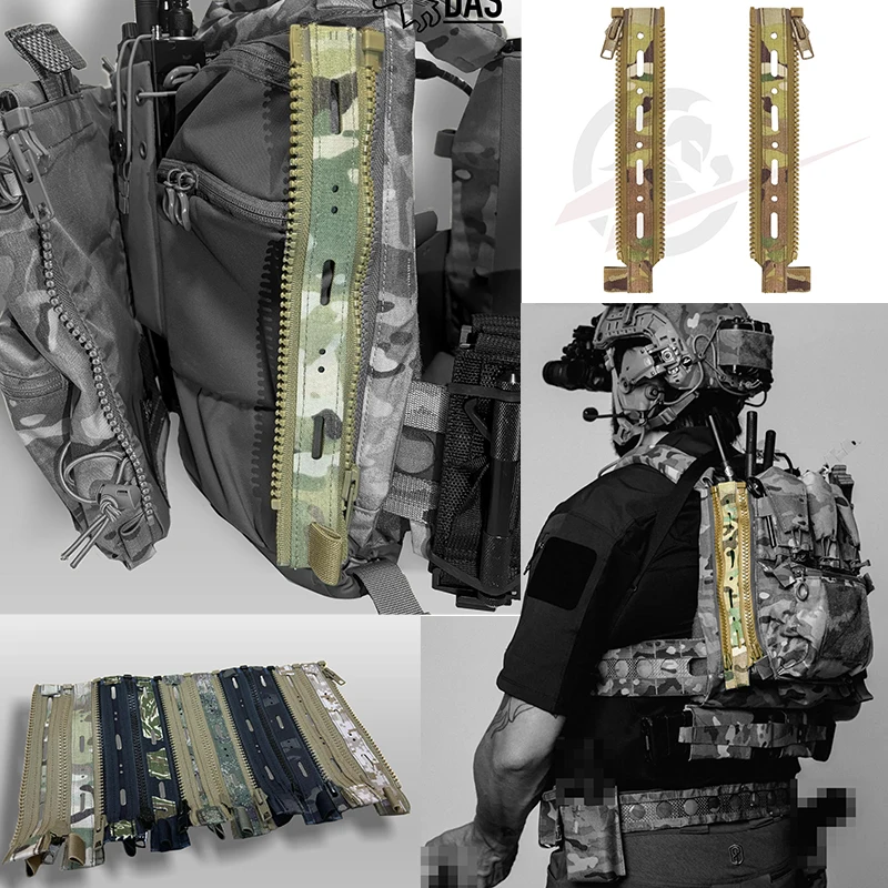 Outdoor tactical backplate zipper expansion adapter attack backplate ...