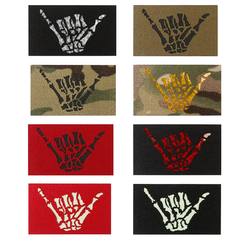 Infrared-Reflective-Laser-Cutting-IR-Hook-loop-Patches-Satan-Symbol ...