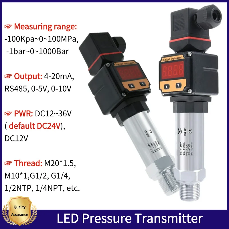 Diffusion-Silicon-Pressure-Transmitter-with-Digital-Display-4-20mA-Pressure-Sensor-High ...