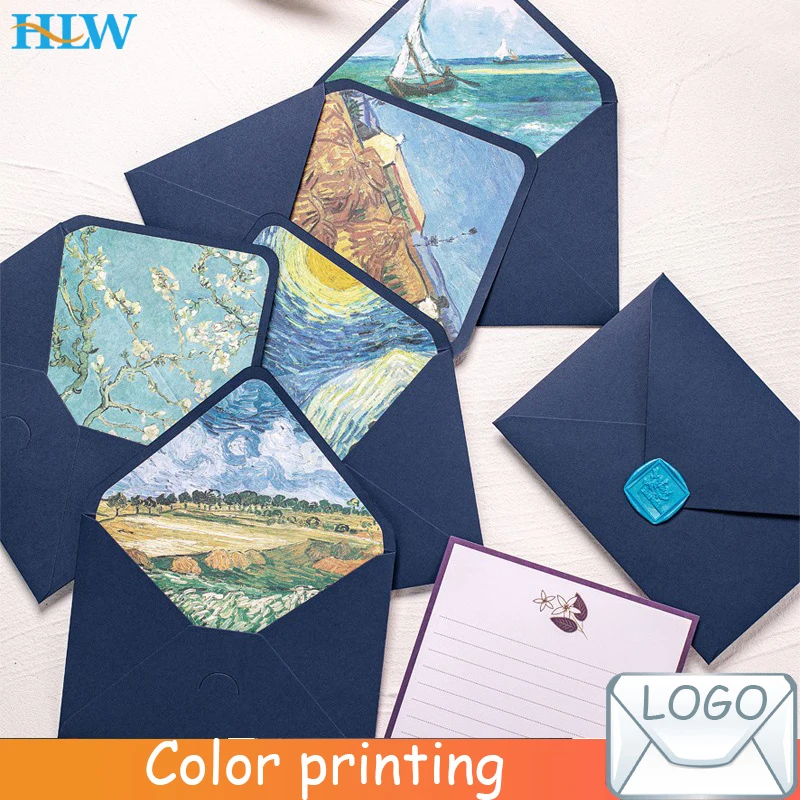 10pc-lot-Blue-Series-Retro-Envelope-Classic-Van-Gogh-Oil-Painting ...