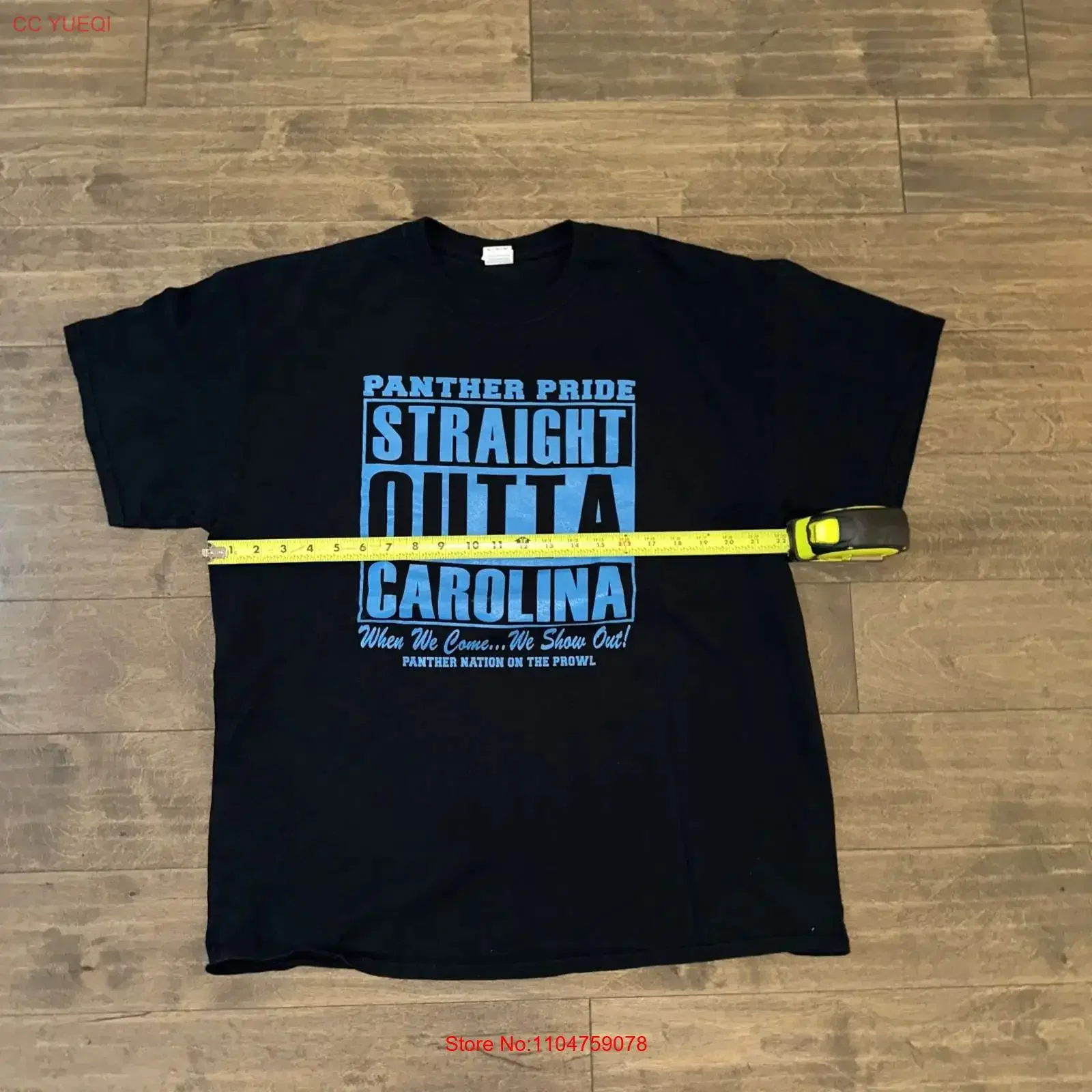 Straight Outta Carolina Cam Newton Panthers Fan Jersey T Shirt Black Xl ...