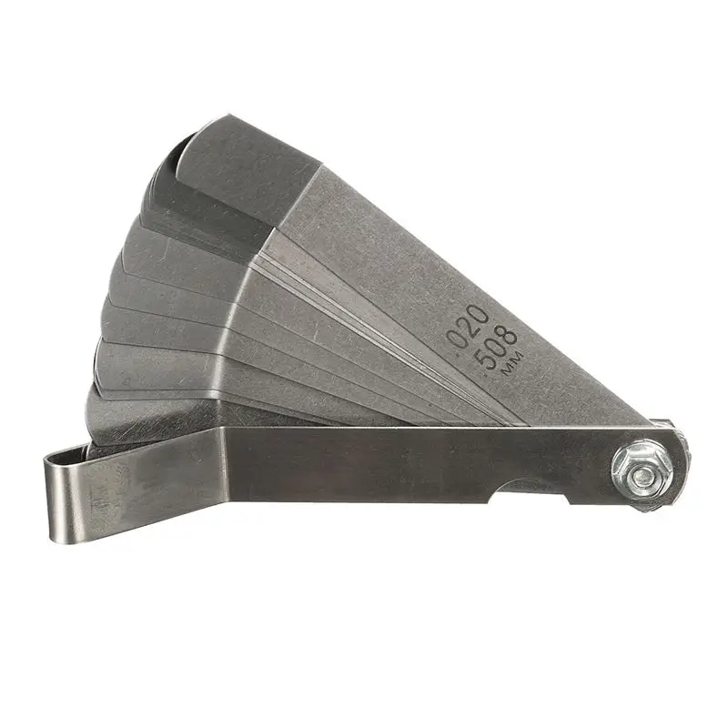 16-Blades-Feeler-Gauge-Metric-Gap-Filler-0-127-0-508mm-Gage-Measurment ...