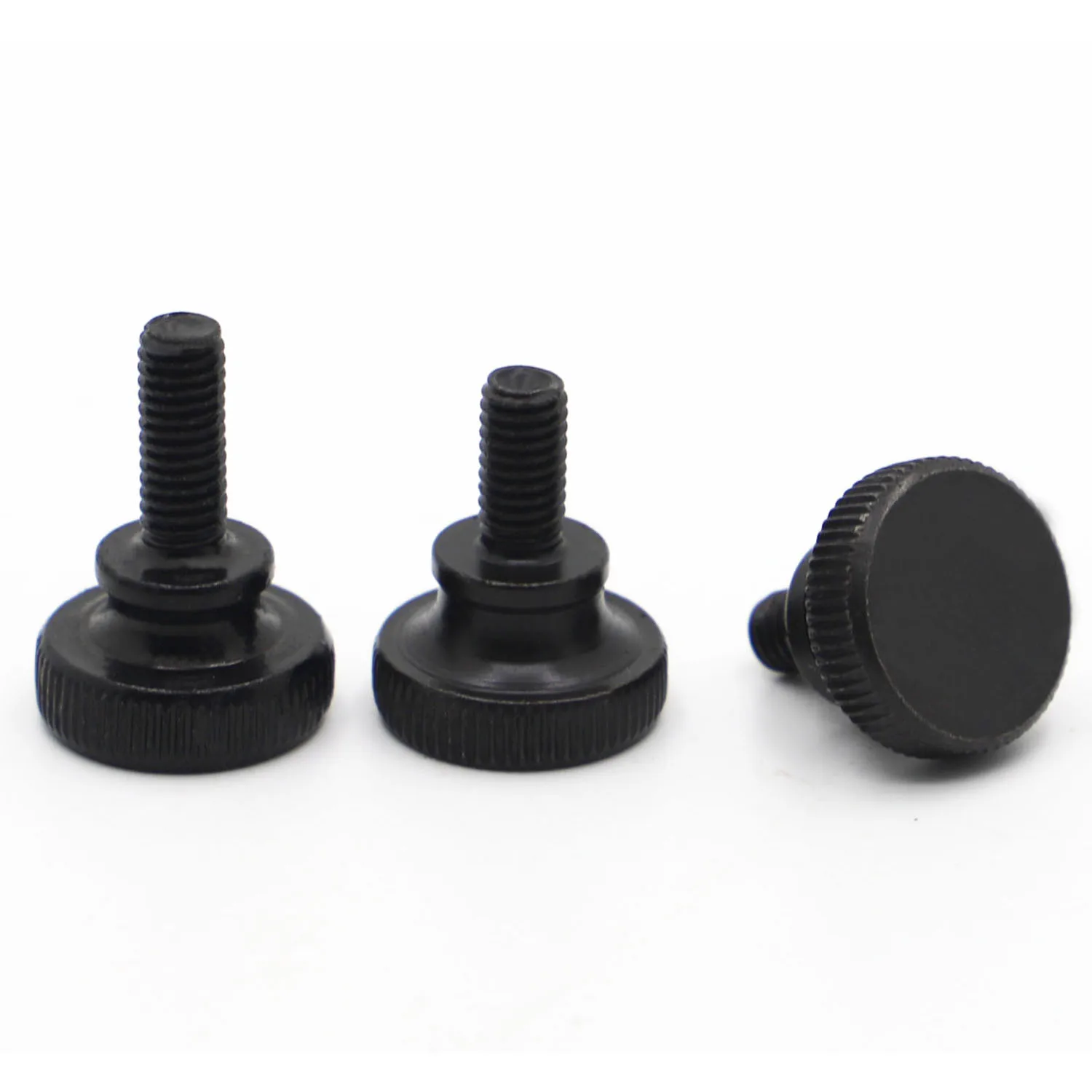 GB834 Black Steel Knurl High Step Head Hand Tighten Thumb Screw M3 M4 M5 M6 M8 M10 Curtain Wall ...