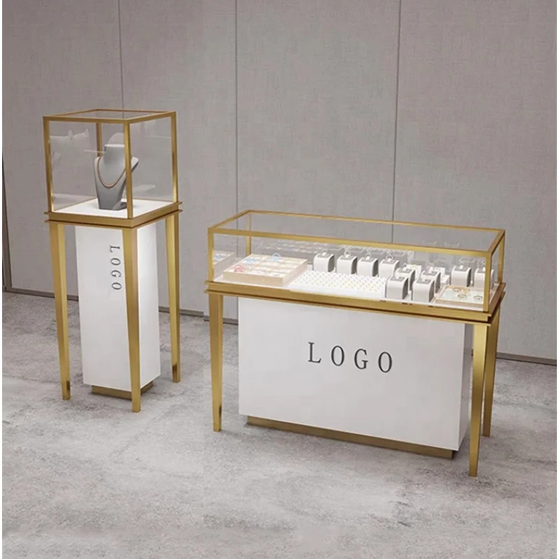 custom-Commercial-Jewelry-Display-Metal-Jewelry-Store-Display-Counter ...