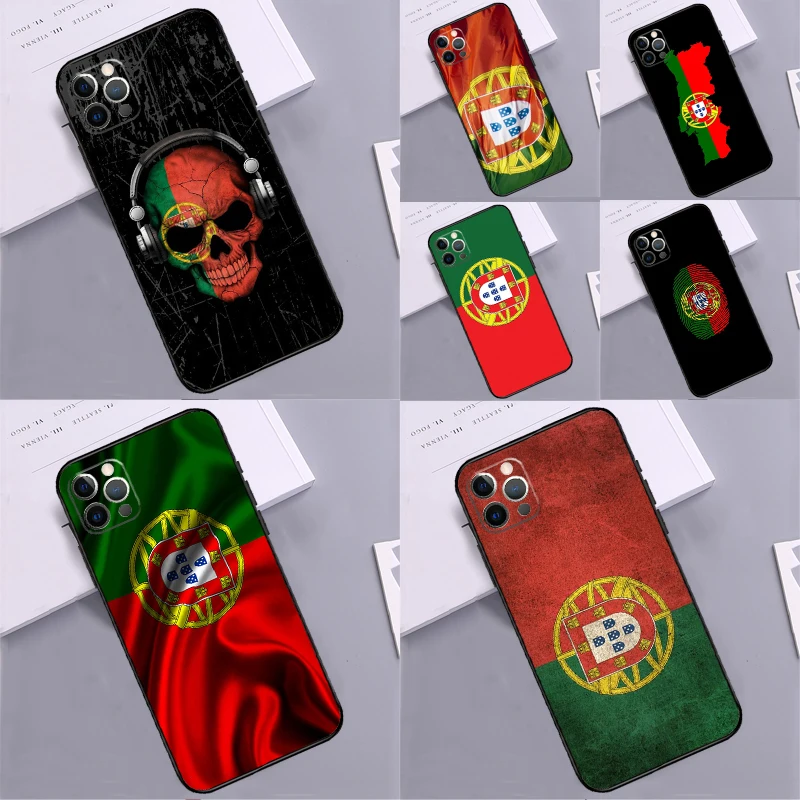 Portugal Flag Bumper Case For iPhone 14 15 16 Pro Max 11 12 13 Pro Max ...