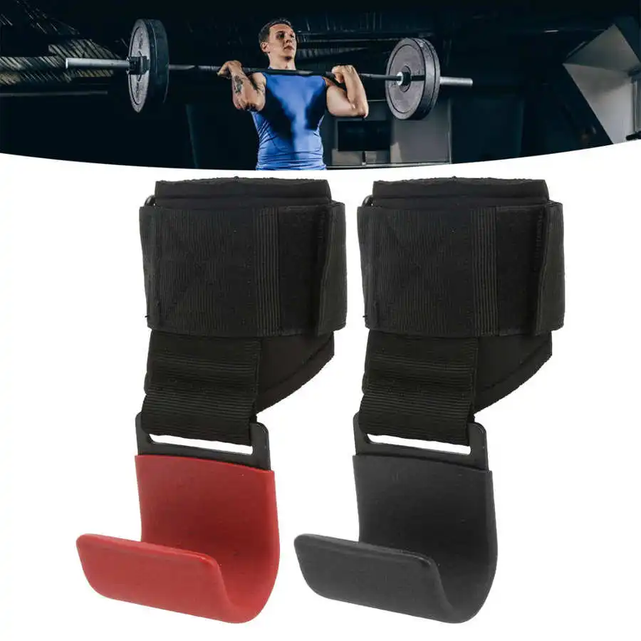Weight-Lifting-Hook-Hand-Grip-Steel-Hook-Heavy-Duty-Lifting-Grip-Anti ...