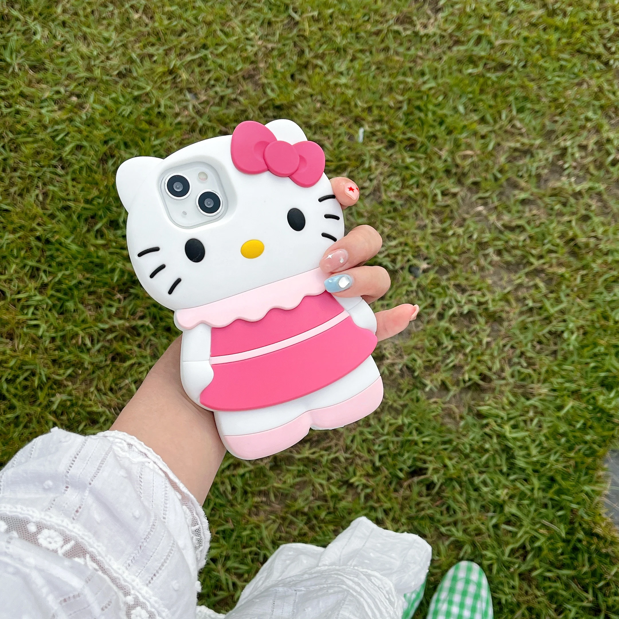 Sanrio-3D-Stereoscopic-Hello-Kitty-Cat-Cases-For-iPhone-14-13-12-11-Pro ...