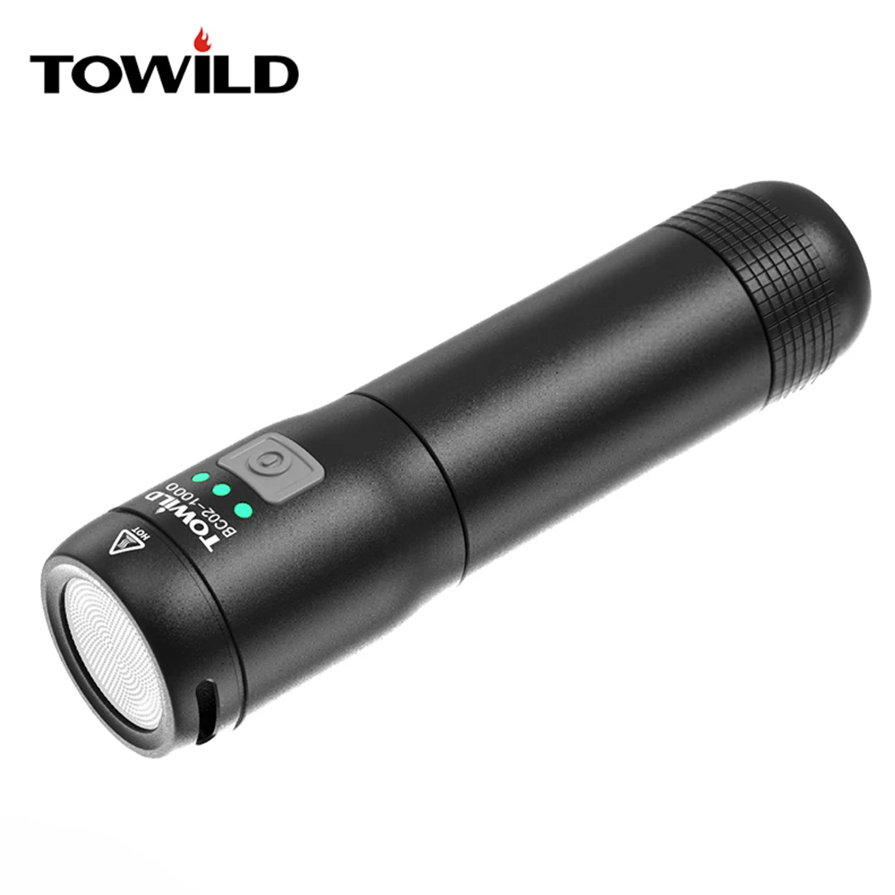 TOWILD-BC02-1000LM-Rechargeable-Bike-Cycling-Led-Light-Replaceable-18650-Battery-Flashlight ...
