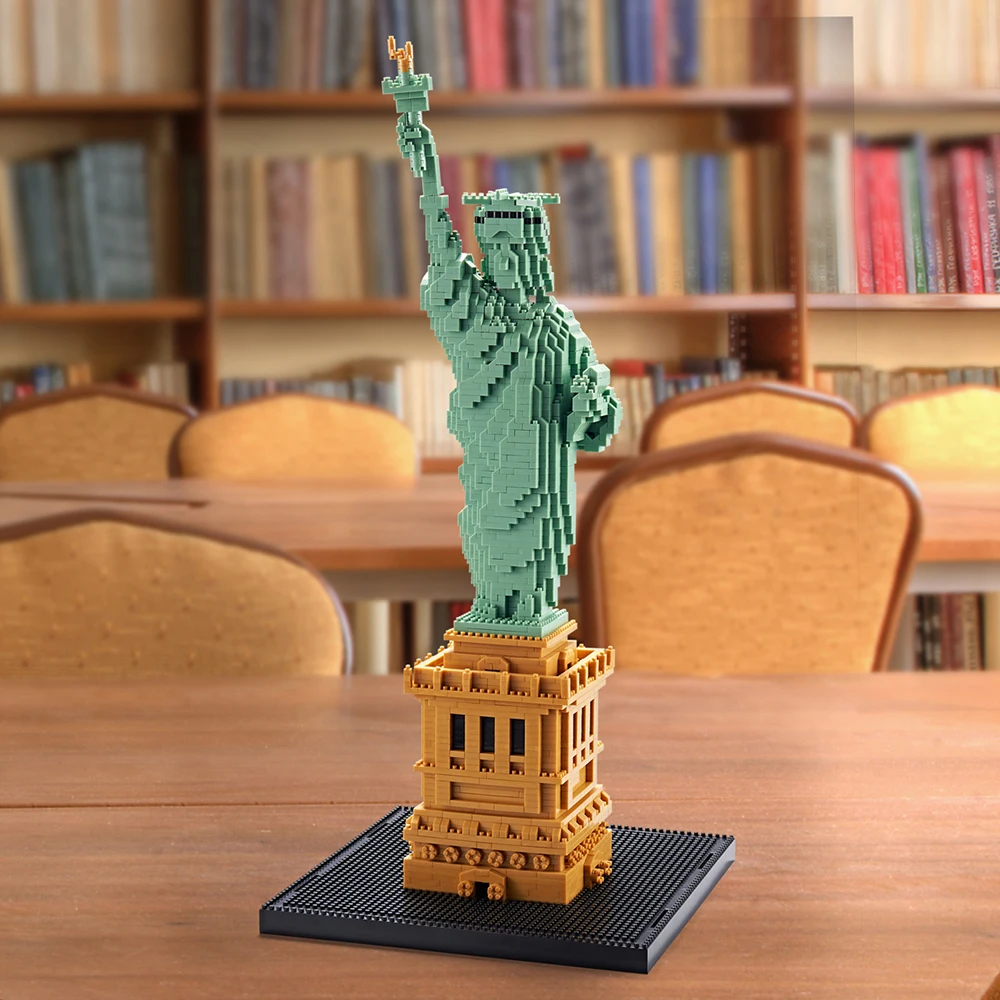 Large-World-s-Famous-Architecture-Building-Blocks-Set-Statue-Of-Liberty ...