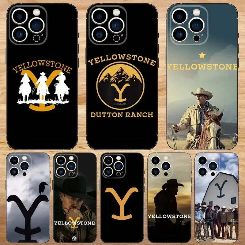 Funda-de-tel-fono-de-la-serie-de-TV-Yellowstone-carcasa-negra-suave ...