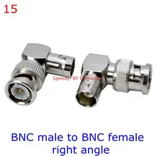 BNC Connector Q9 BNC To BNC Male Female 90 Degree Right Angle Tee Type ...