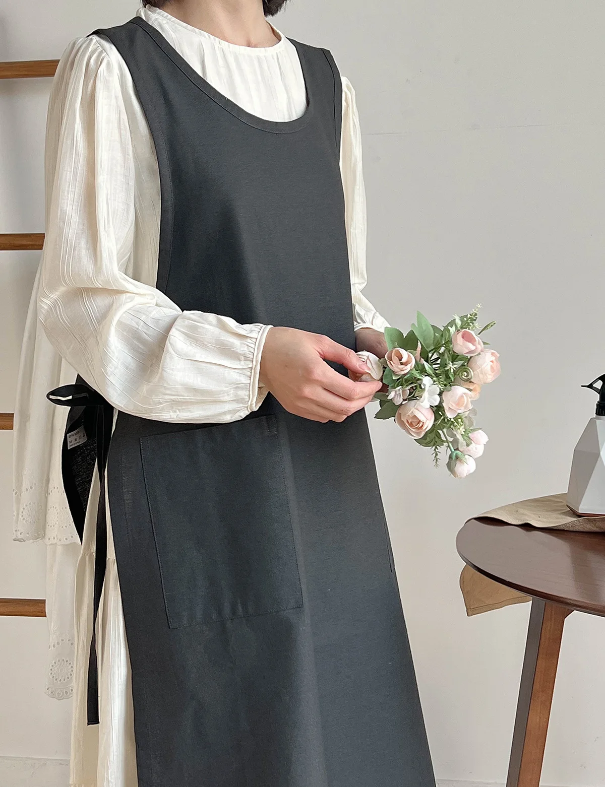 Nordic-Cafe-Cotton-Waterproof-Apron-Florist-Baking-Coffee-Shop-Art ...