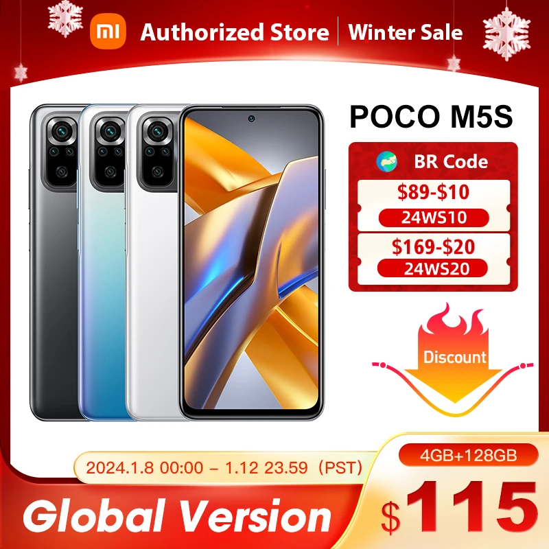 Global-Version-POCO-M5s-64GB-128GB-256GB-MTK-G95-Octa-Core-64MP-Quad ...