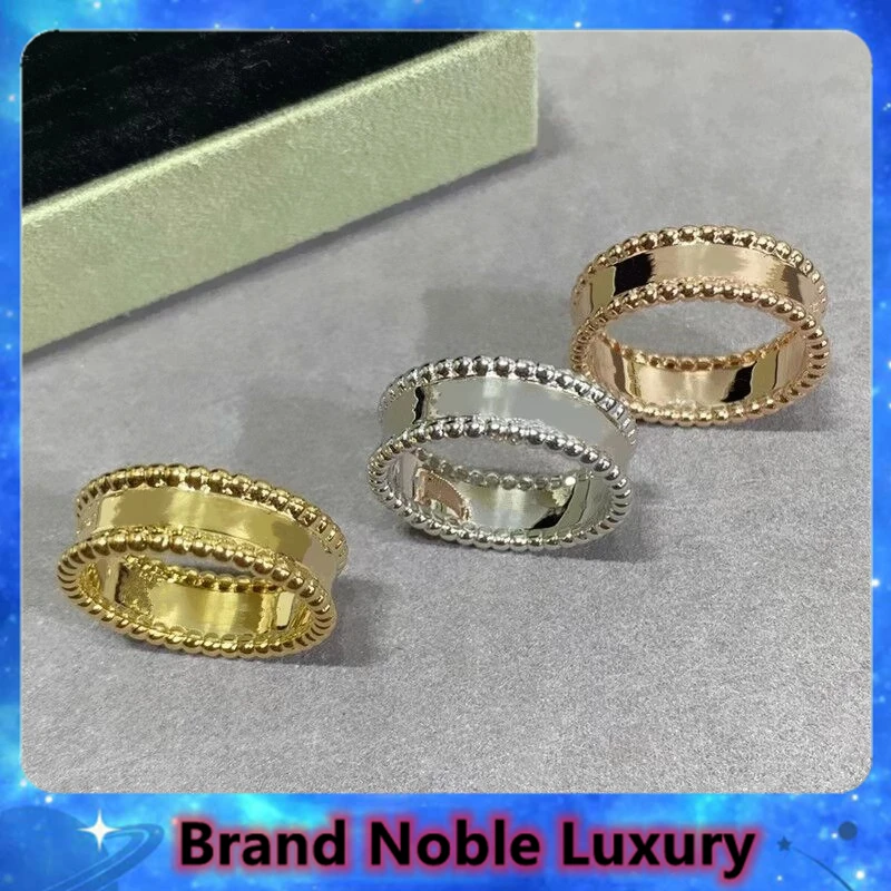 2023 nova s925 prata esterlina redonda frisada assinatura anel feminino anéis moda marca de luxo ...