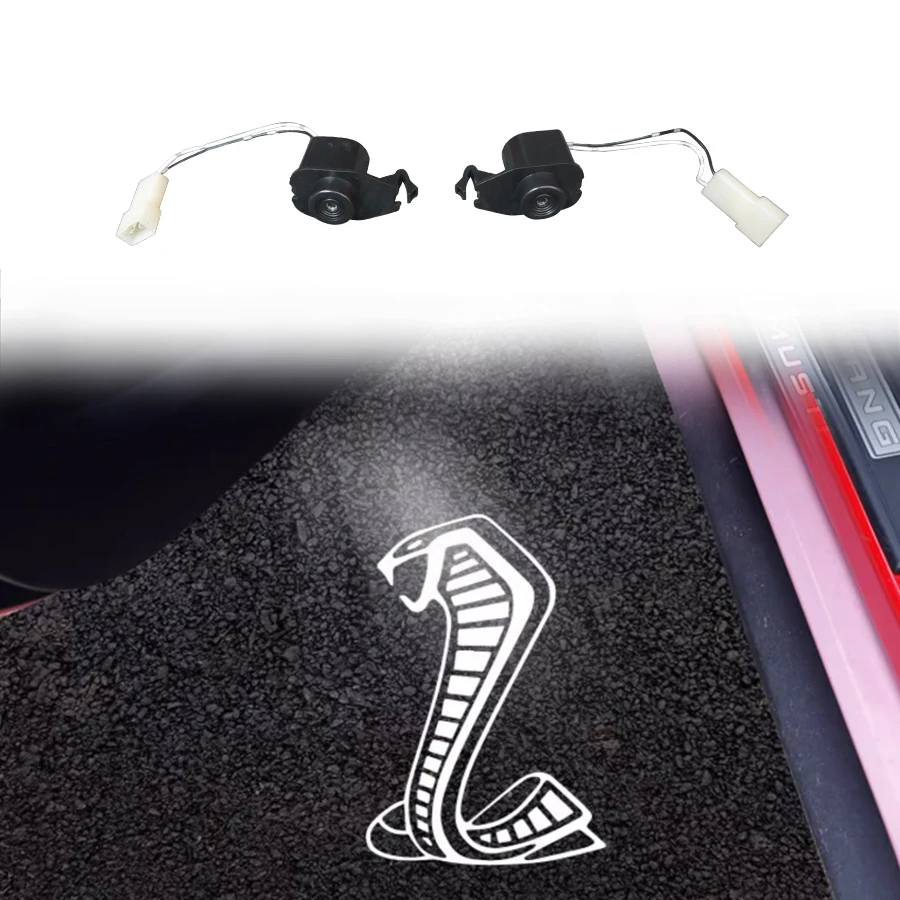 For-Ford-Mustang-LED-Rearview-Mirror-Projectors-Horse-Mark-Snake-logo ...